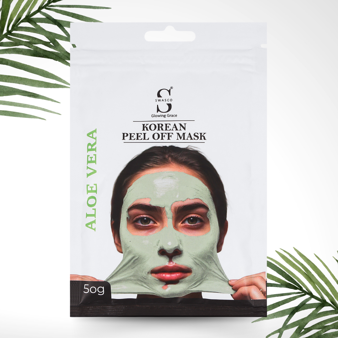 Swasco Aloe Vera Korean Peel-Off Mask 50gm – Achieve Korean Glass Skin